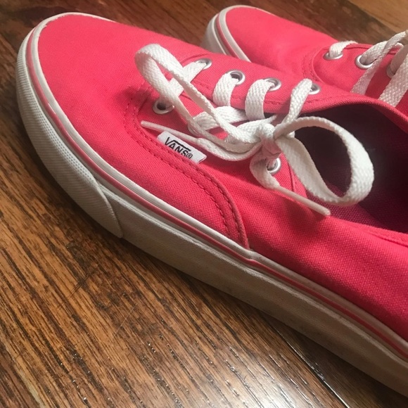 Vans | Shoes | Rare Authentic Coral Vans Size 75 | Poshmark